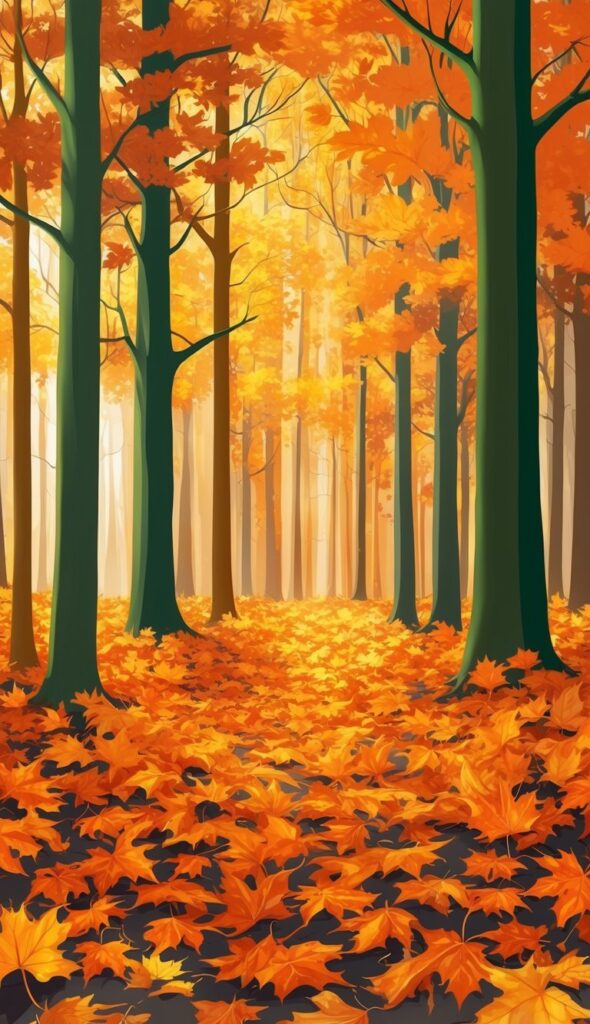 50+ Fall Foliage Backgrounds, Phone Wallpapers, Patterns, Illustrations ...