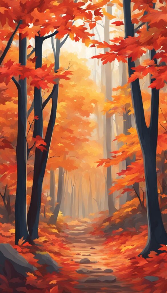 50+ Fall Foliage Backgrounds, Phone Wallpapers, Patterns, Illustrations ...