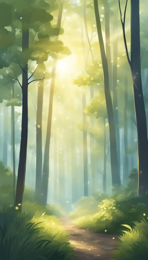 60+ Misty Forest Illustration Backgrounds (Free Download) - Trails and Freedom