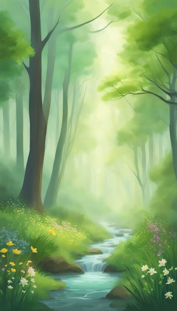 60+ Misty Forest Illustration Backgrounds (Free Download) - Trails and ...