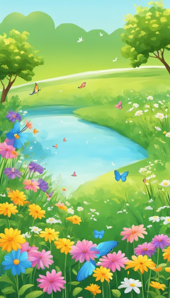 70+ Spring Season Illustration Backgrounds (Free Download) - Trails and ...