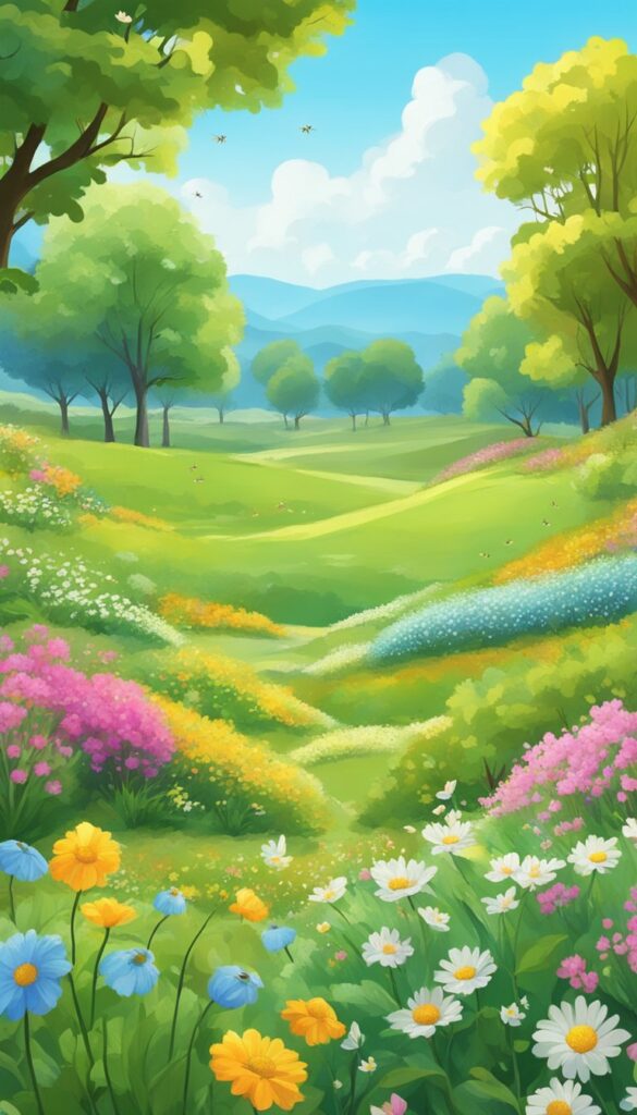70+ Spring Season Illustration Backgrounds (Free Download) - Trails and ...