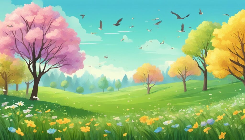 70+ Spring Season Illustration Backgrounds (Free Download) - Trails and ...