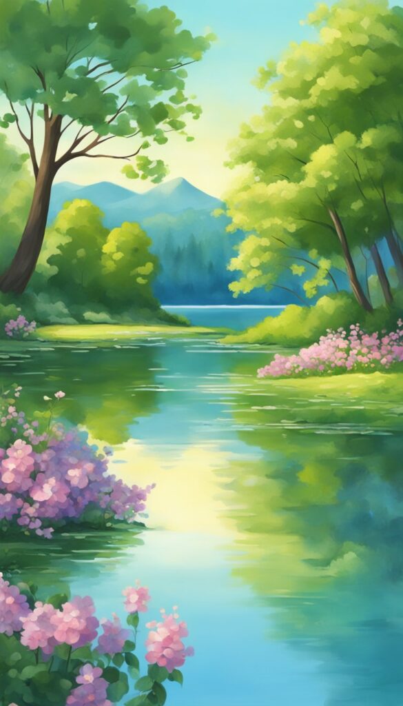 70+ Spring Season Illustration Backgrounds (Free Download) - Trails and ...