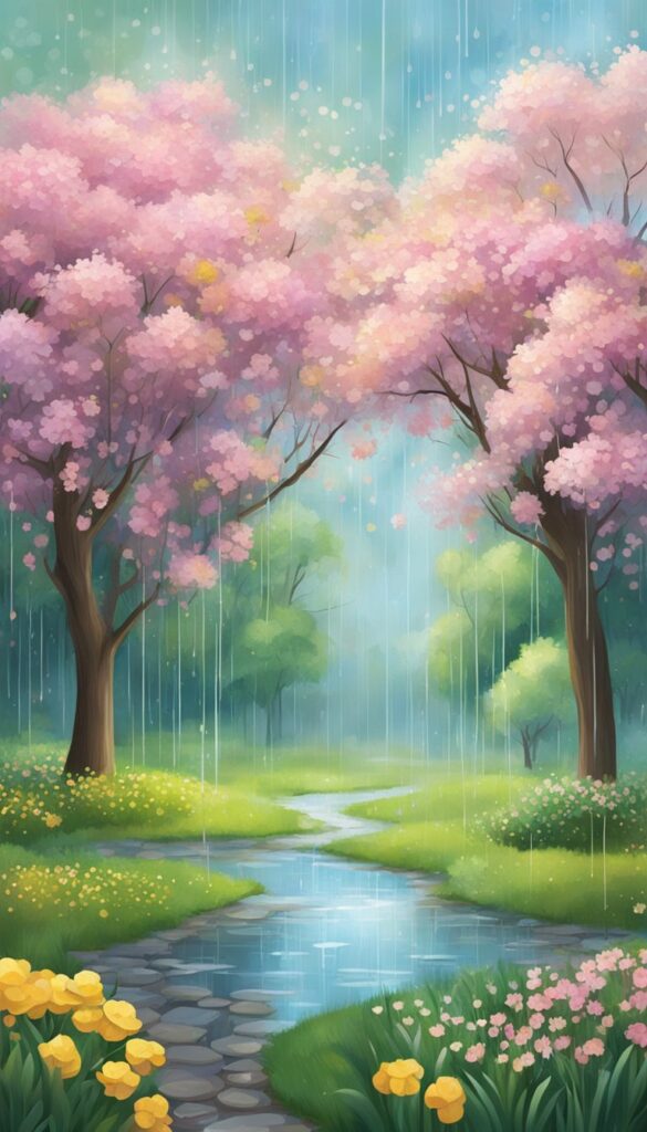 70+ Spring Season Illustration Backgrounds (Free Download) - Trails and ...