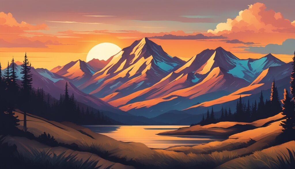 70+ Vintage Mountain Illustration Backgrounds (Free Download) - Trails ...