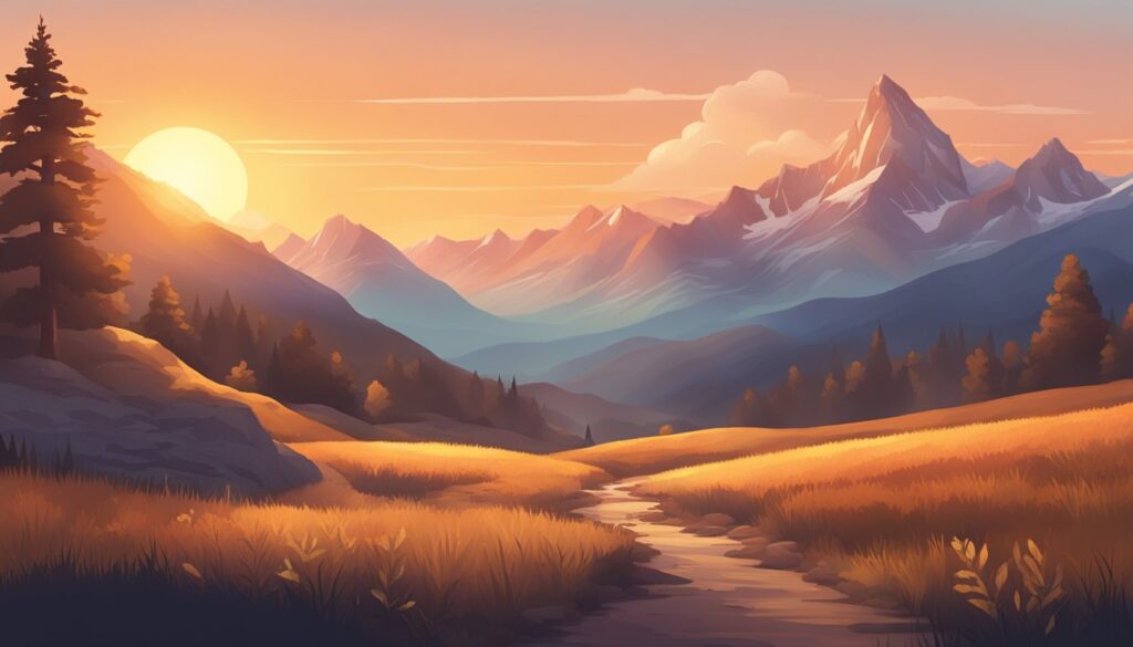 70+ Vintage Mountain Illustration Backgrounds (Free Download) - Trails ...