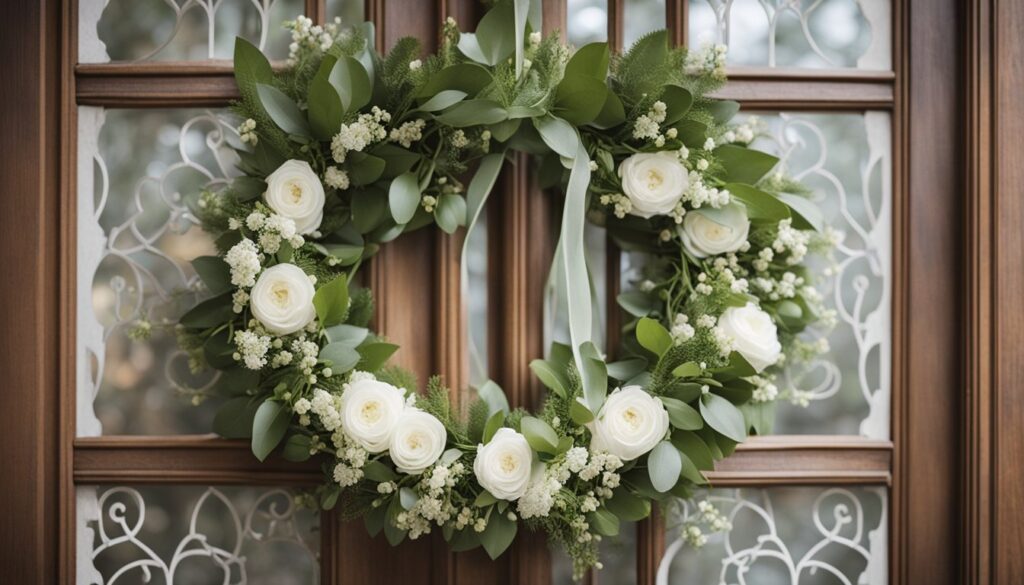 50+ Wedding Wreath Ideas, Backgrounds, Illustrations (Free Download ...