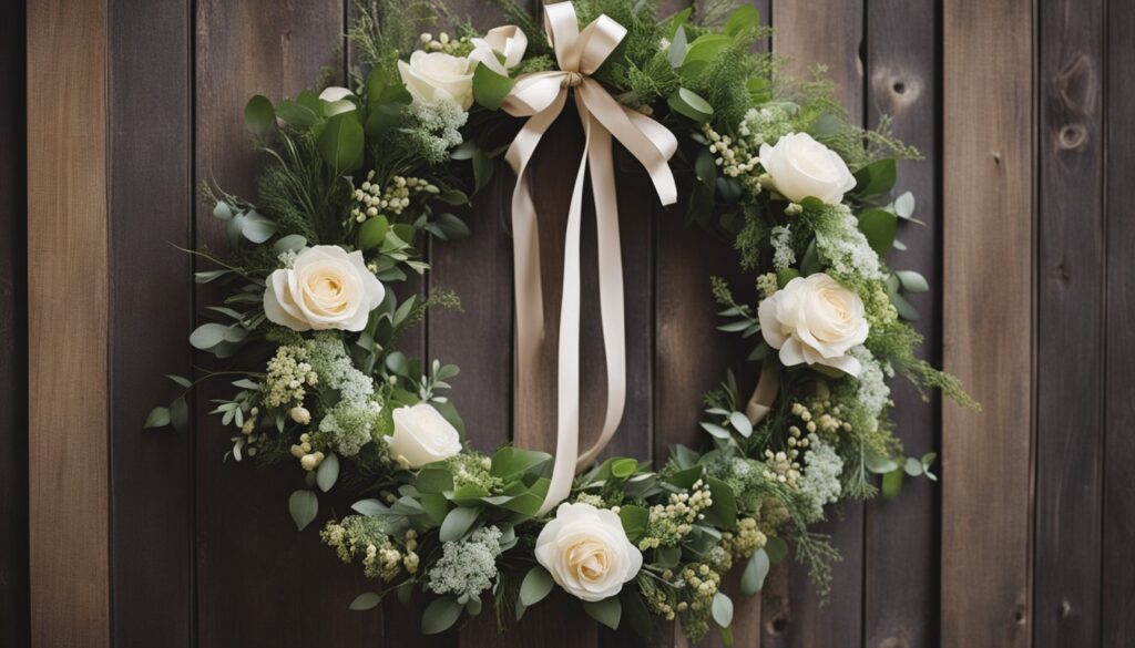 50+ Wedding Wreath Ideas, Backgrounds, Illustrations (Free Download ...