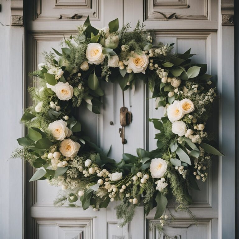 50+ Wedding Wreath Ideas, Backgrounds, Illustrations (Free Download ...