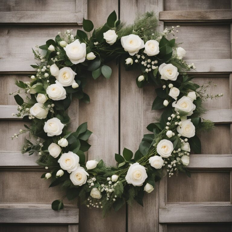 50+ Wedding Wreath Ideas, Backgrounds, Illustrations (Free Download ...