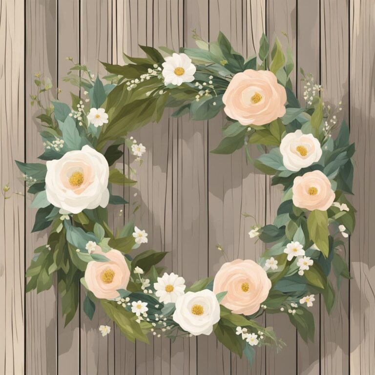 50+ Wedding Wreath Ideas, Backgrounds, Illustrations (Free Download ...