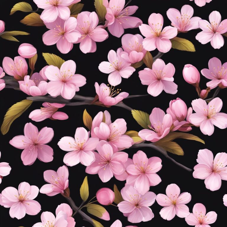 70+ Cherry Blossom Pattern Background Illustrations (Free Download ...