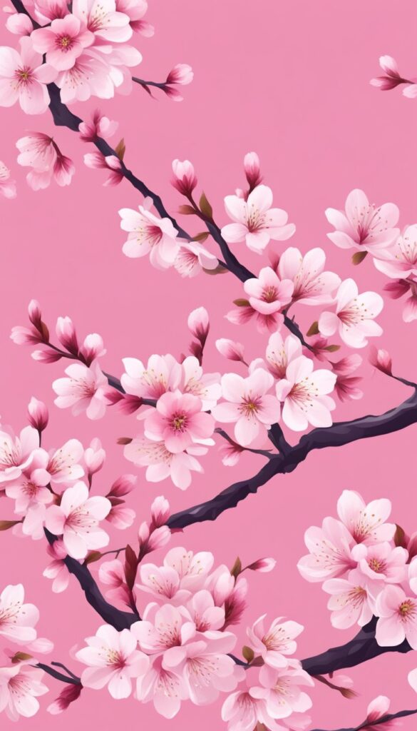 70+ Cherry Blossom Pattern Background Illustrations (Free Download ...