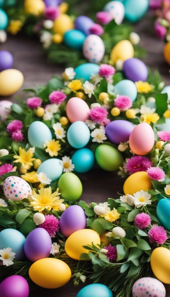 80+ Easter Wreath Ideas, Illustrations, Backgrounds (Free Download ...