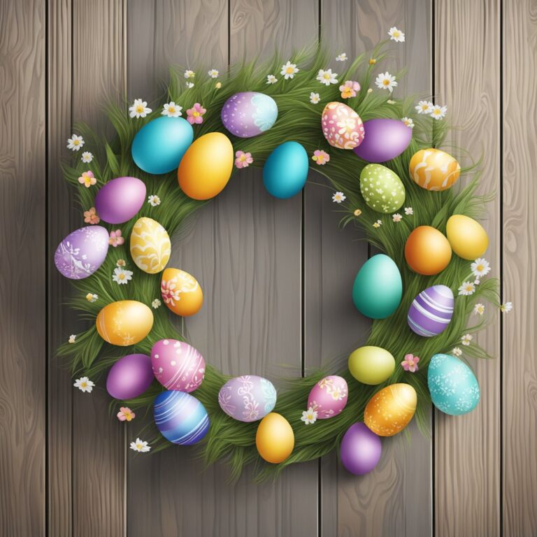 80+ Easter Wreath Ideas, Illustrations, Backgrounds (Free Download ...