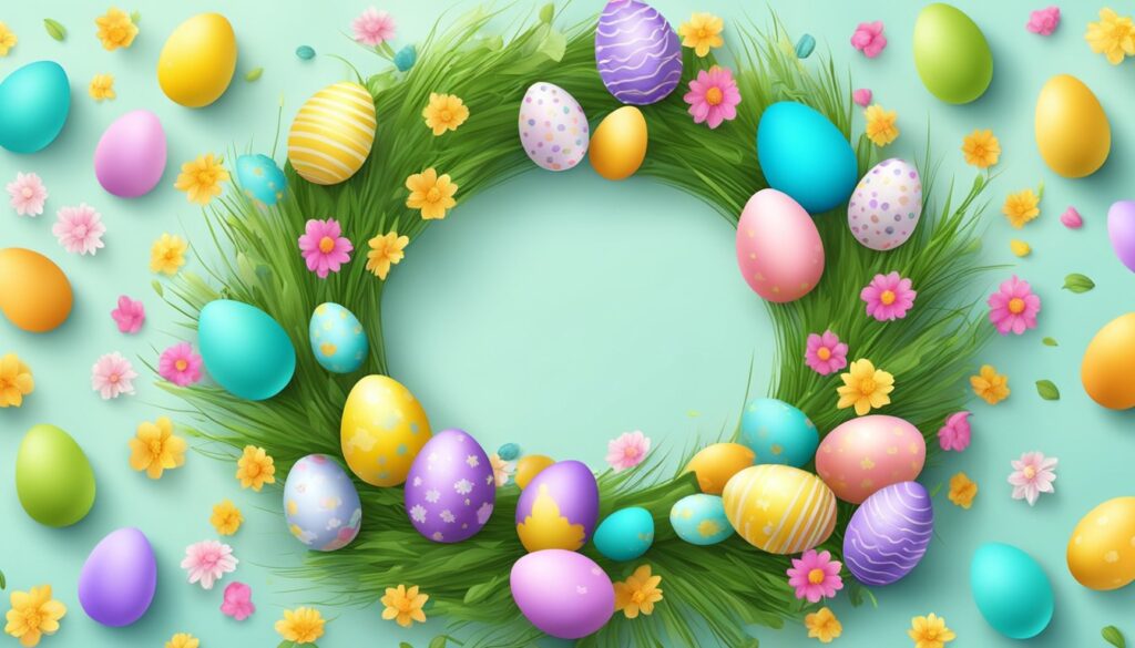 80+ Easter Wreath Ideas, Illustrations, Backgrounds (Free Download ...