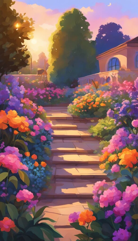 50+ Flower Garden Aesthetic Backgrounds, Ideas, Illustrations (Free ...