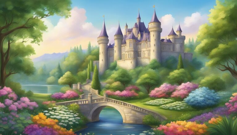 50+ Castle Garden Background Illustrations (Free Download) - Trails and ...