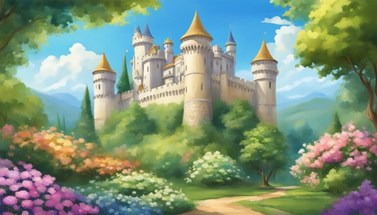 50+ Castle Garden Background Illustrations (Free Download) - Trails and ...