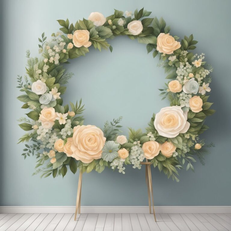 50+ Wedding Wreath Ideas, Backgrounds, Illustrations (Free Download ...