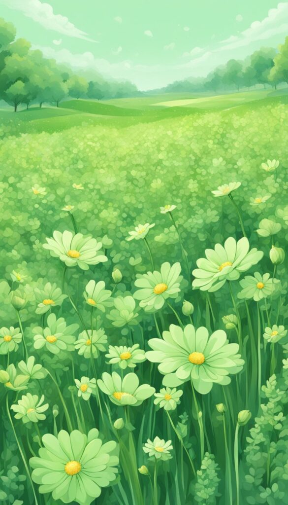 70+ Green Flowers Illustration Backgrounds (Free Download) - Trails and ...