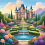 50+ Castle Garden Background Illustrations (Free Download) - Trails and ...