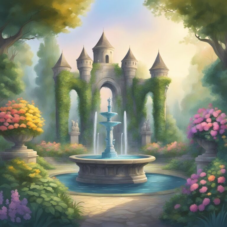 50+ Castle Garden Background Illustrations (Free Download) - Trails and ...