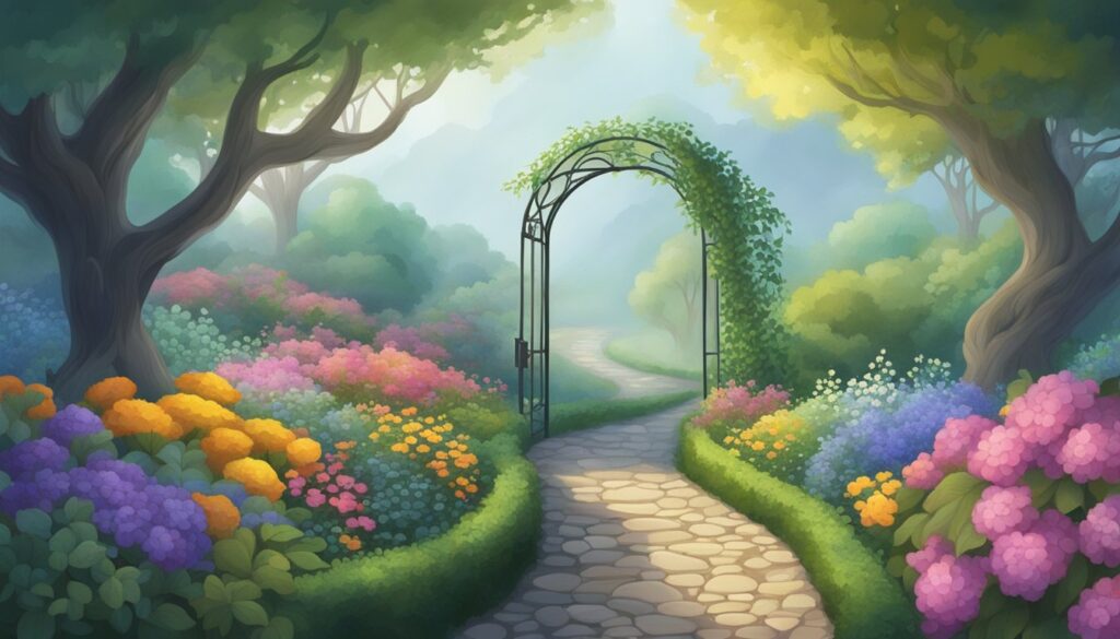 80+ Secret Garden Ideas, Illustrations, Backgrounds (Free Download ...