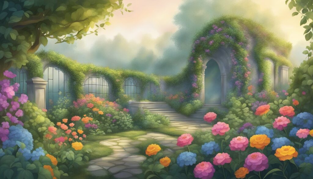 80+ Secret Garden Ideas, Illustrations, Backgrounds (Free Download ...