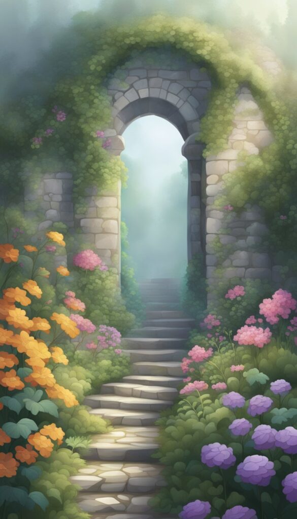 80+ Secret Garden Ideas, Illustrations, Backgrounds (Free Download ...