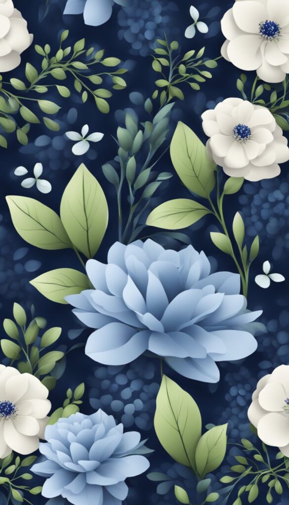 60+ Blue Flowers Illustration Backgrounds (Free Download) - Trails and ...