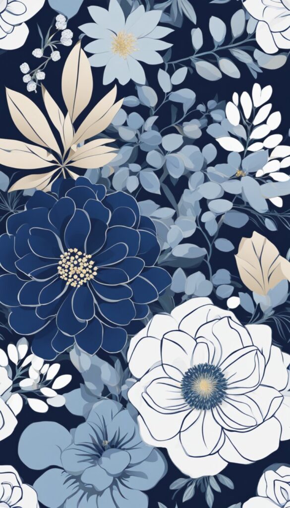 60+ Blue Flowers Illustration Backgrounds (Free Download) - Trails and ...