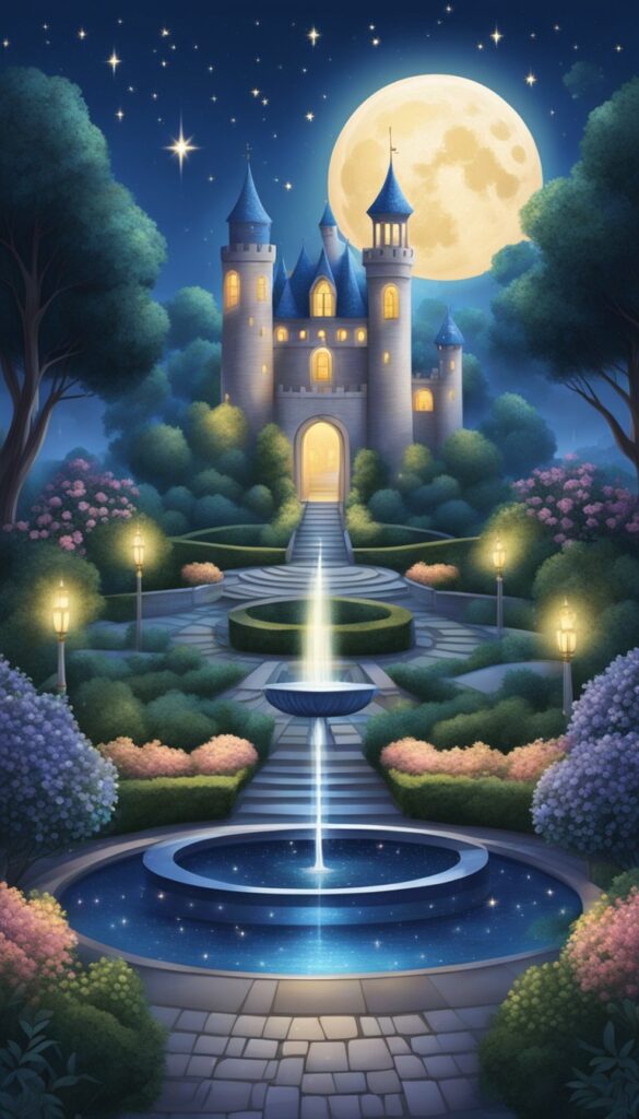 50+ Castle Garden Background Illustrations (Free Download) - Trails and ...