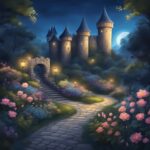50+ Castle Garden Background Illustrations (Free Download) - Trails and ...