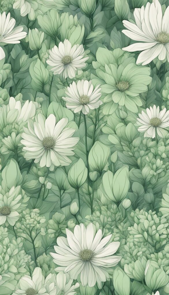70+ Green Flowers Illustration Backgrounds (Free Download) - Trails and ...