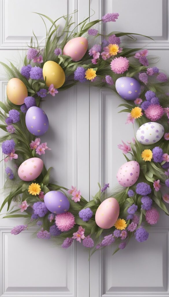 80+ Easter Wreath Ideas, Illustrations, Backgrounds (Free Download ...
