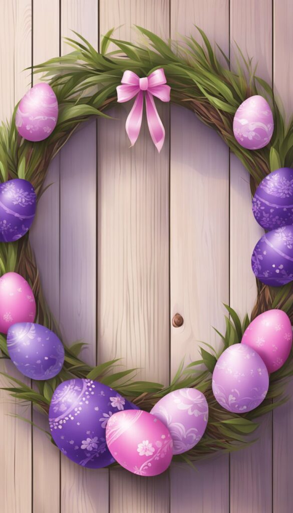 80+ Easter Wreath Ideas, Illustrations, Backgrounds (Free Download ...