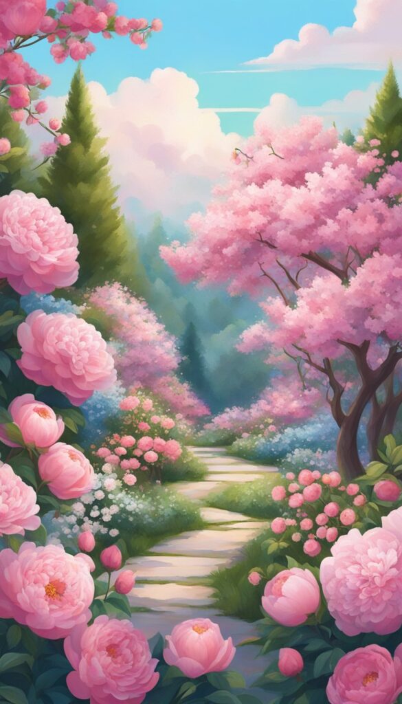 50+ Flower Garden Aesthetic Backgrounds, Ideas, Illustrations (Free ...