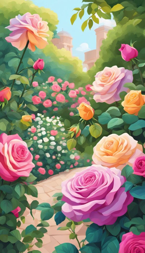 50+ Flower Garden Aesthetic Backgrounds, Ideas, Illustrations (Free ...