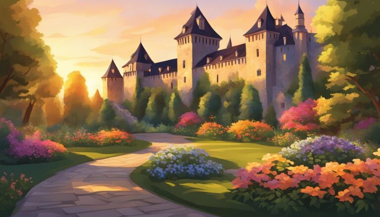 50+ Castle Garden Background Illustrations (Free Download) - Trails and ...
