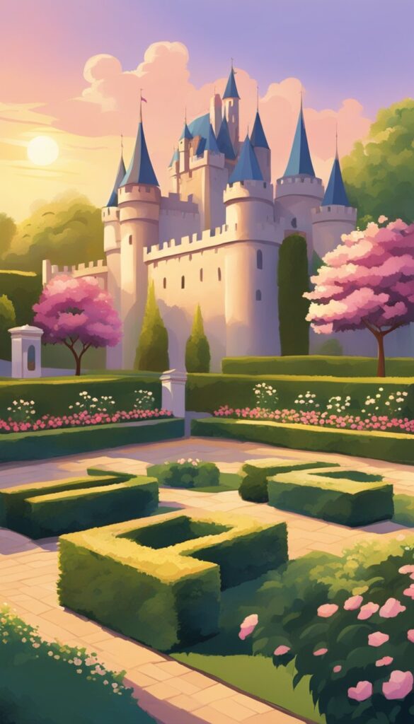 50+ Castle Garden Background Illustrations (Free Download) - Trails and Freedom