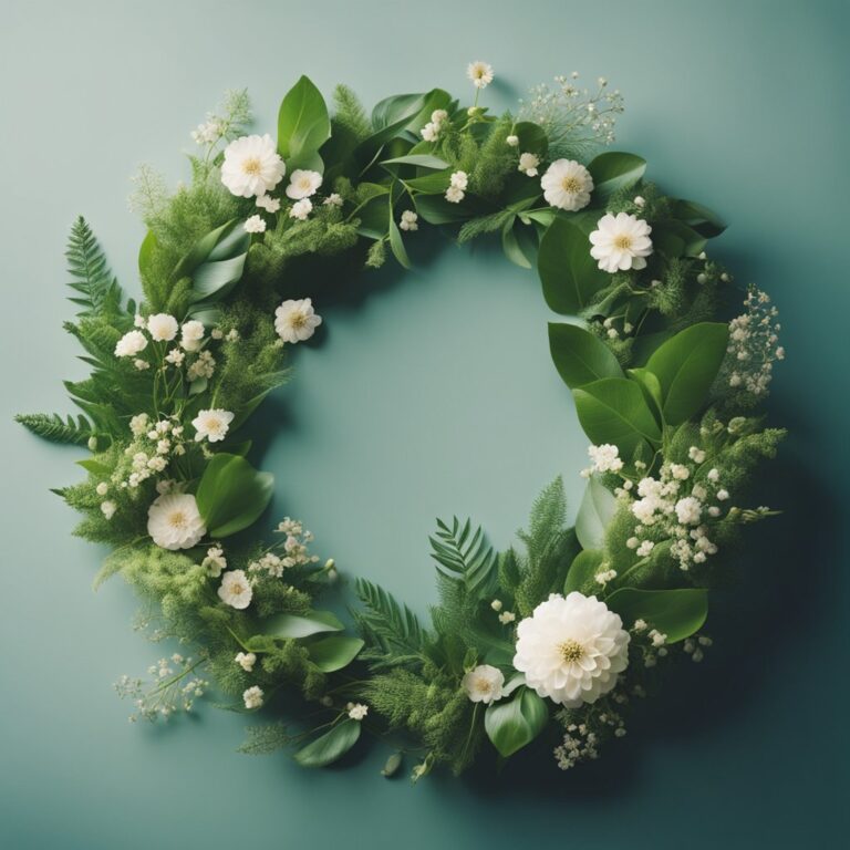 50+ Wedding Wreath Ideas, Backgrounds, Illustrations (Free Download ...