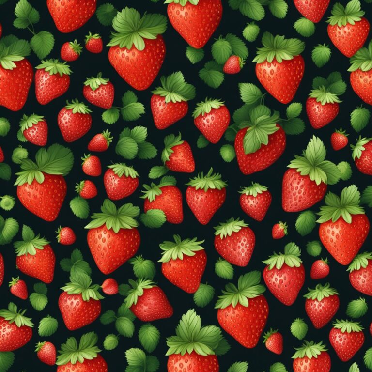 40+ Strawberry Pattern Background Illustrations (Free, High-Res ...