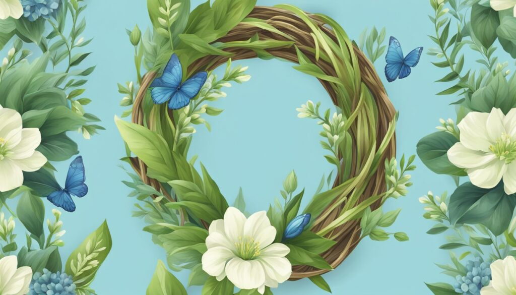 70+ Spring Wreath Illustration Ideas (Free, High-Res) - Trails and Freedom