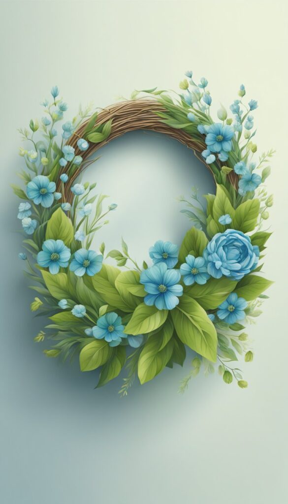 70+ Spring Wreath Illustration Ideas (Free, High-Res) - Trails and Freedom