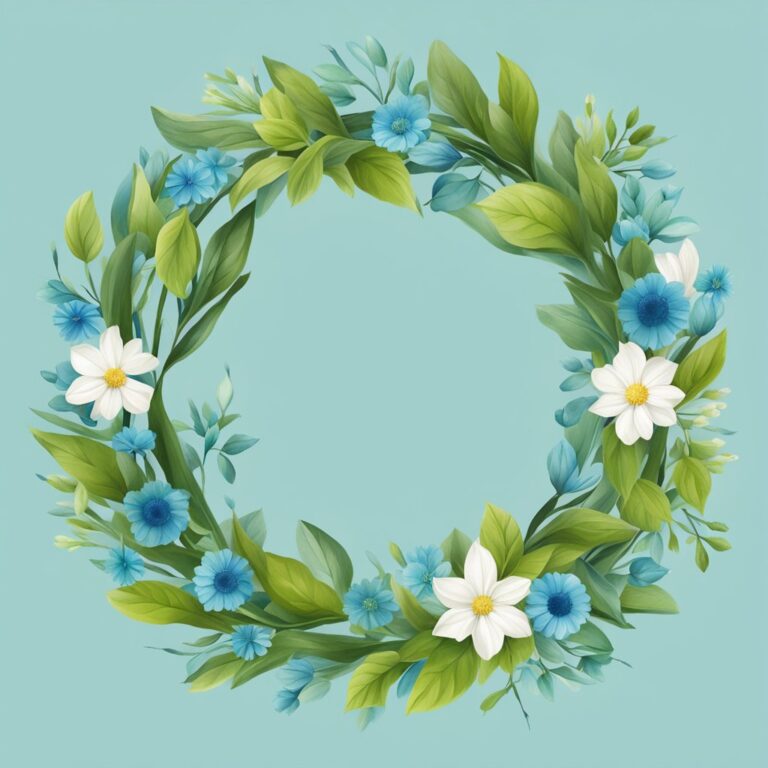 70+ Spring Wreath Illustration Ideas (Free, High-Res) - Trails and Freedom