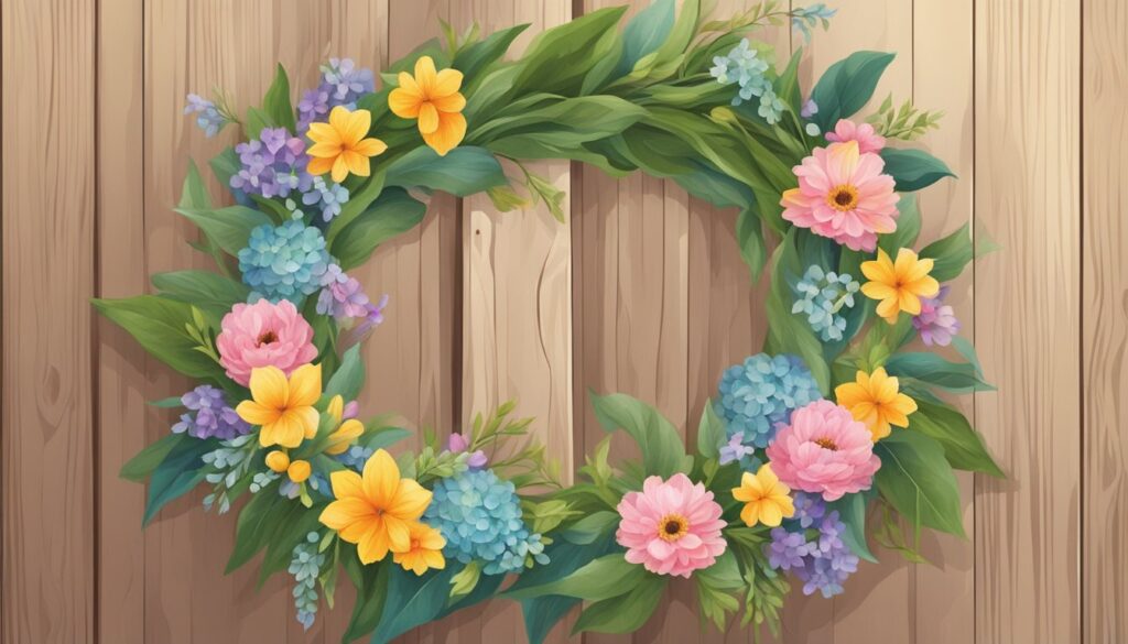 70+ Spring Wreath Illustration Ideas (Free, High-Res) - Trails and Freedom