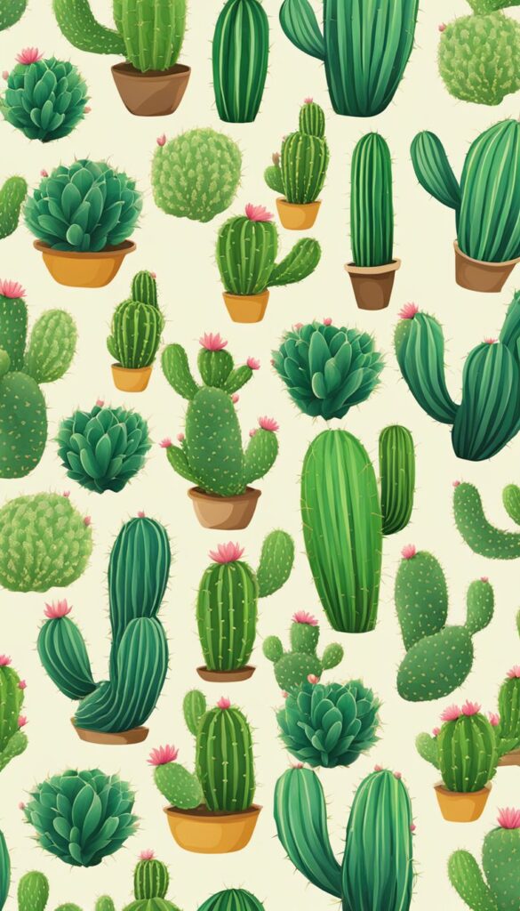 80+ Cute Cactus Illustration Backgrounds, Wallpapers, Patterns (Free ...