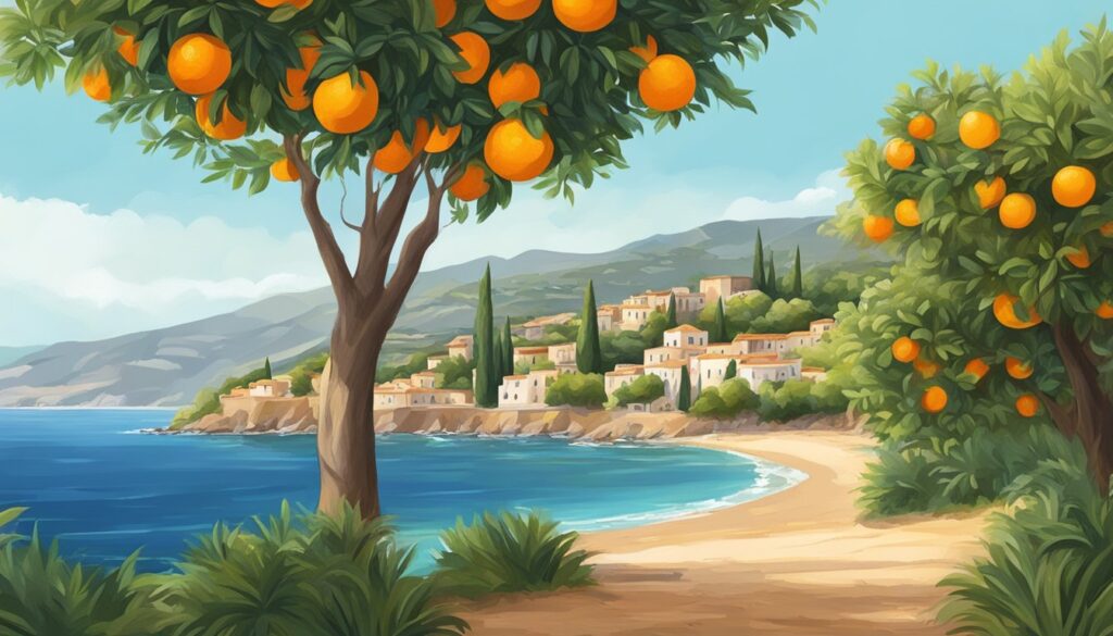 50+ Orange Fruit Tree Garden Illustration Backgrounds (Free, High-Res ...